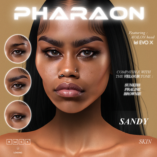 Second Life Marketplace - PHARAON - SANDY / PRALINE TONE / Skin EvoX